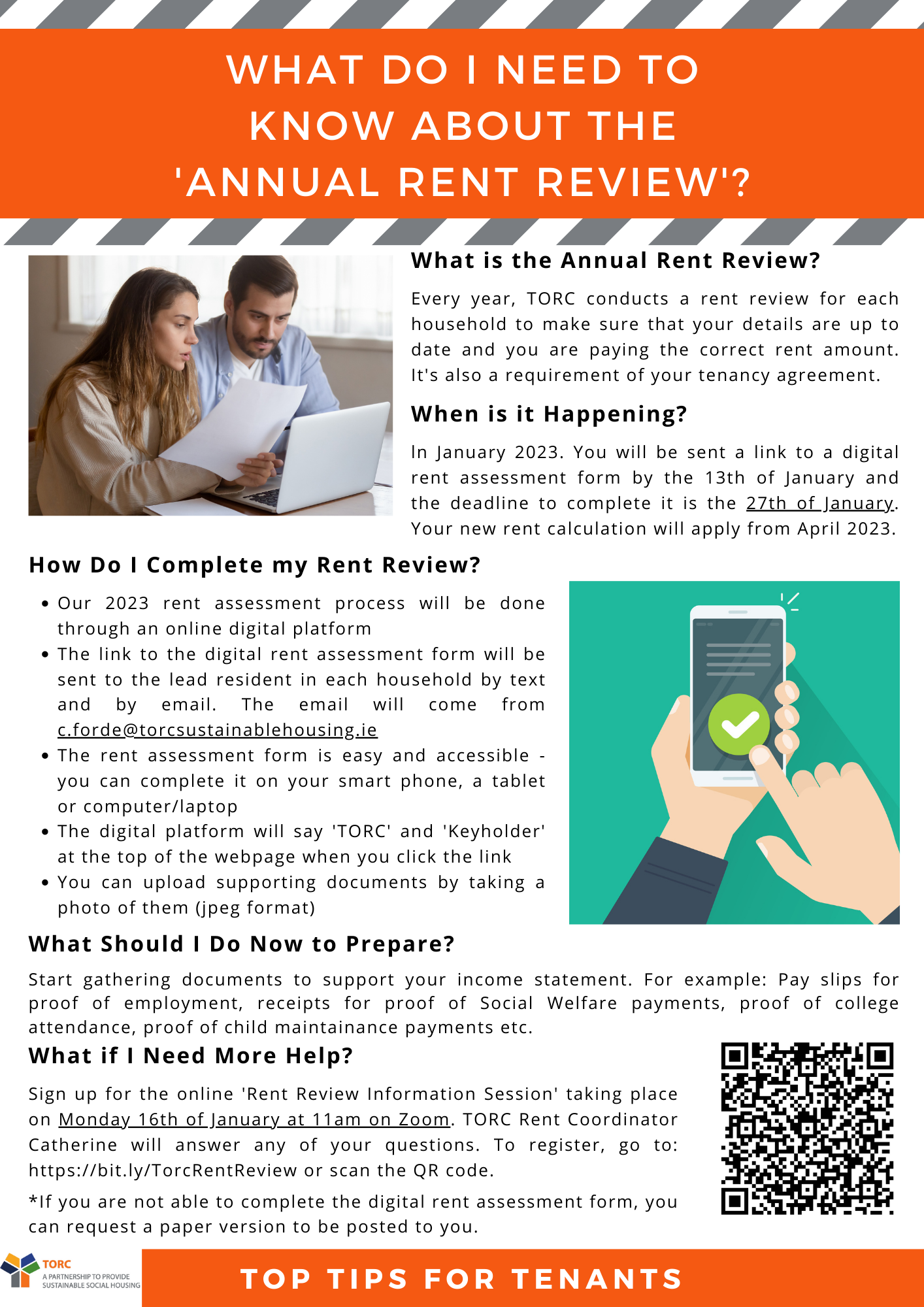 TORC Top Tip For Tenants: Annual Rent Review