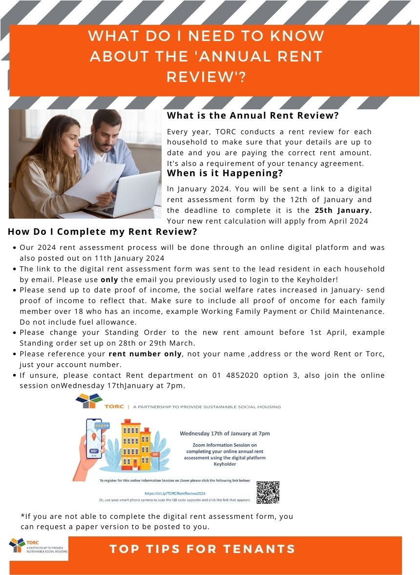 January Top Tip: Annual Rent Review - Torcsustainablehousing